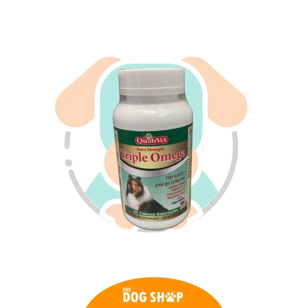 Quality Vet - Triple Omega 60 Tabletas | THE DOG SHOP HN