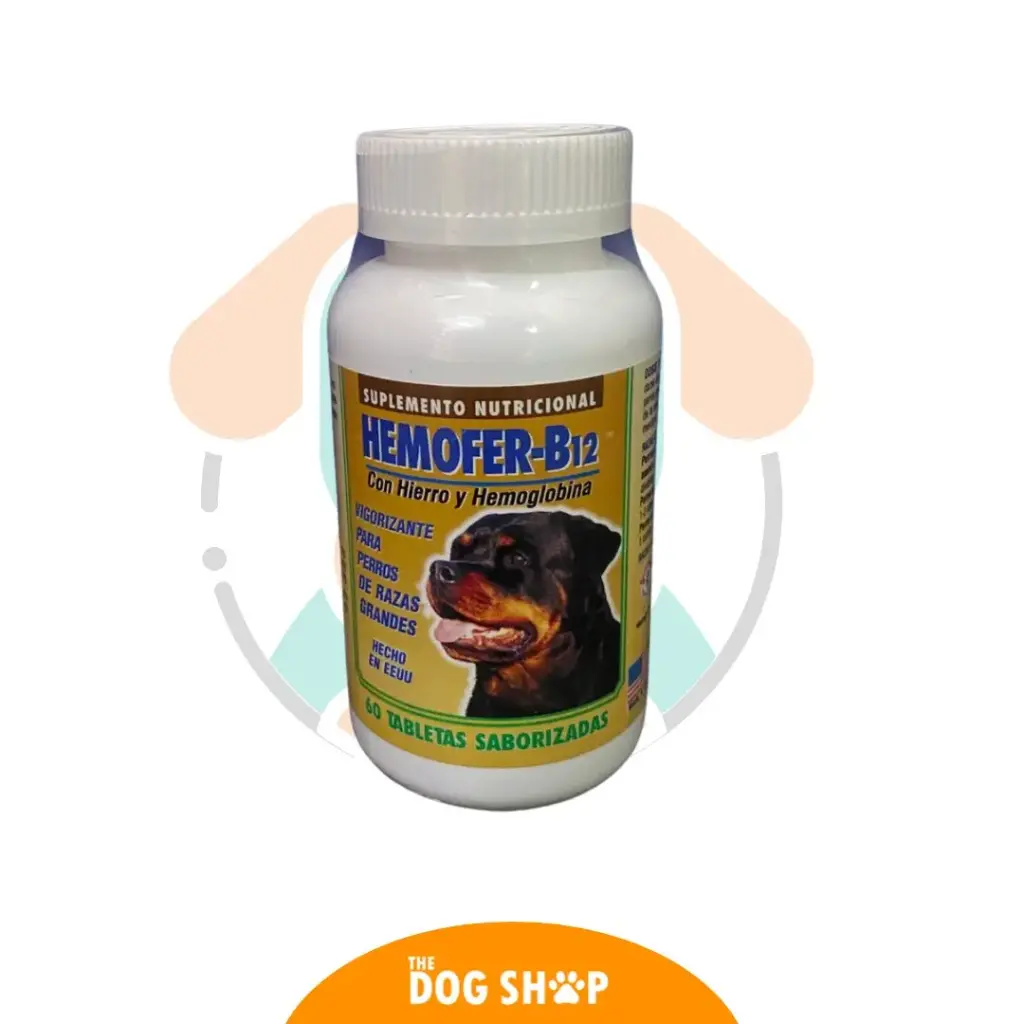 Hemofer b12 60 tabletas | THE DOG SHOP HN